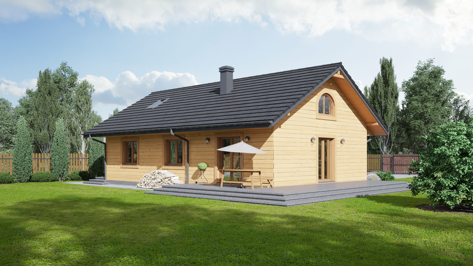 Chmielów 6 dws - Dom z Bieszczad drewniane domy z bali i projekty domów ...