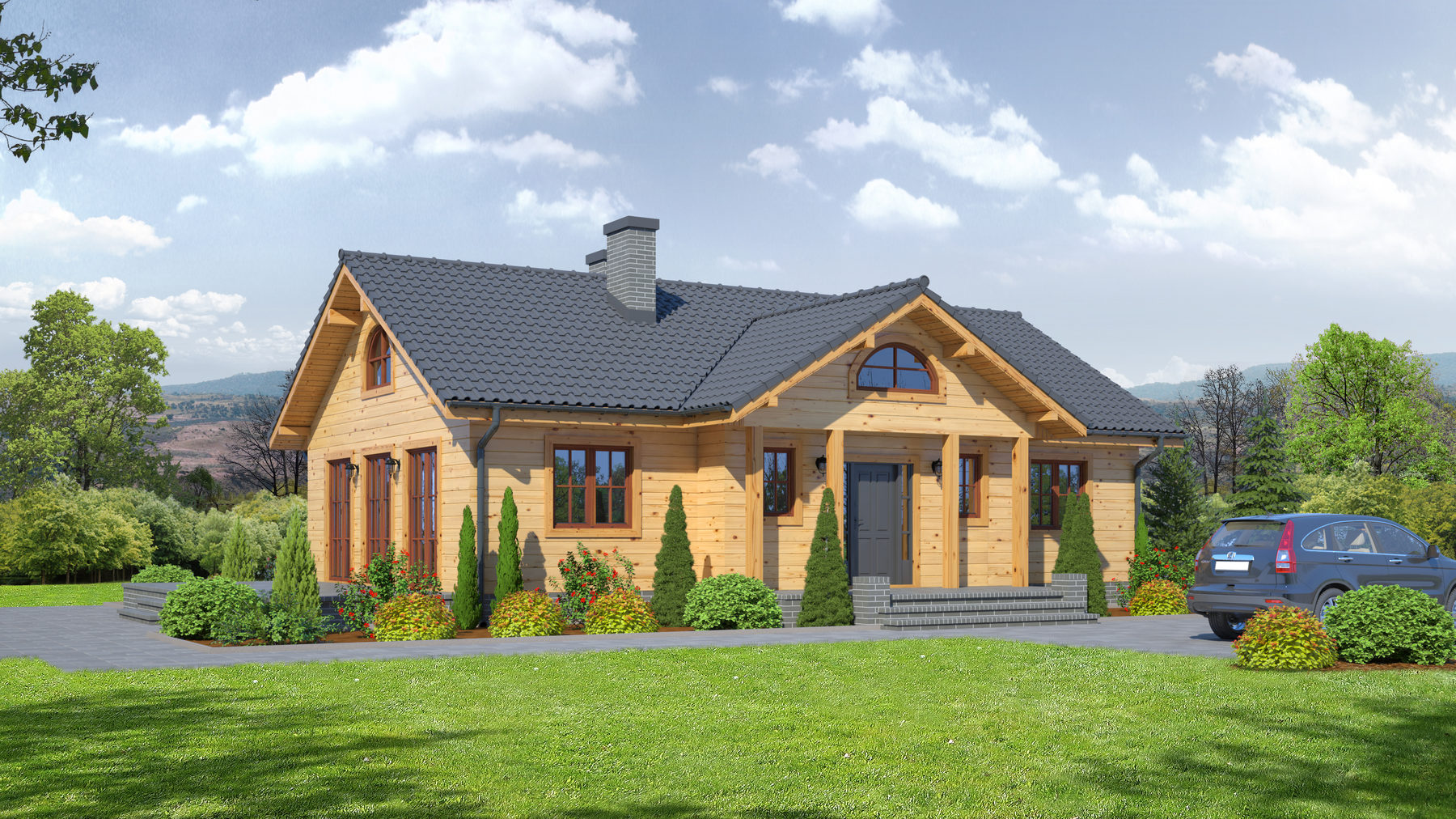 Chmielów dws - Dom z Bieszczad drewniane domy z bali i projekty domów ...